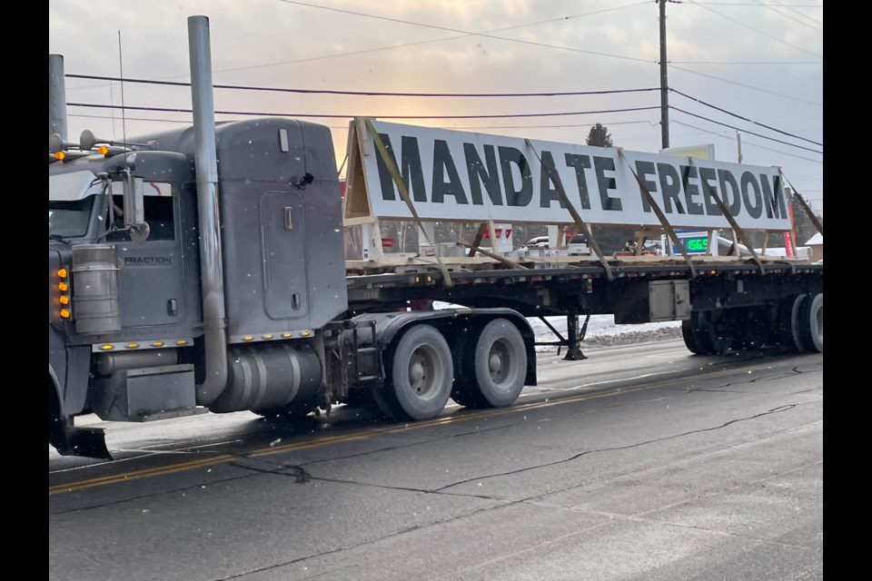 Freedom Convoy Across Canada Reaches Vaughan Ontario