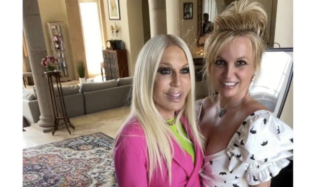 Donatella Versace Britney Spears Wedding High Low With EmRata
