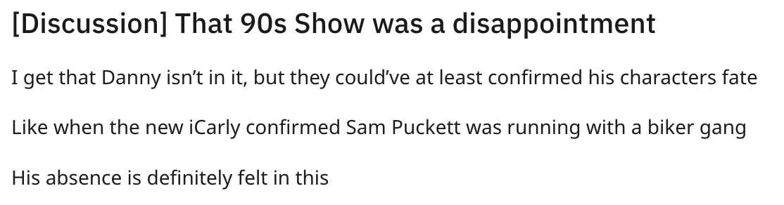 That 90s Show Reddit