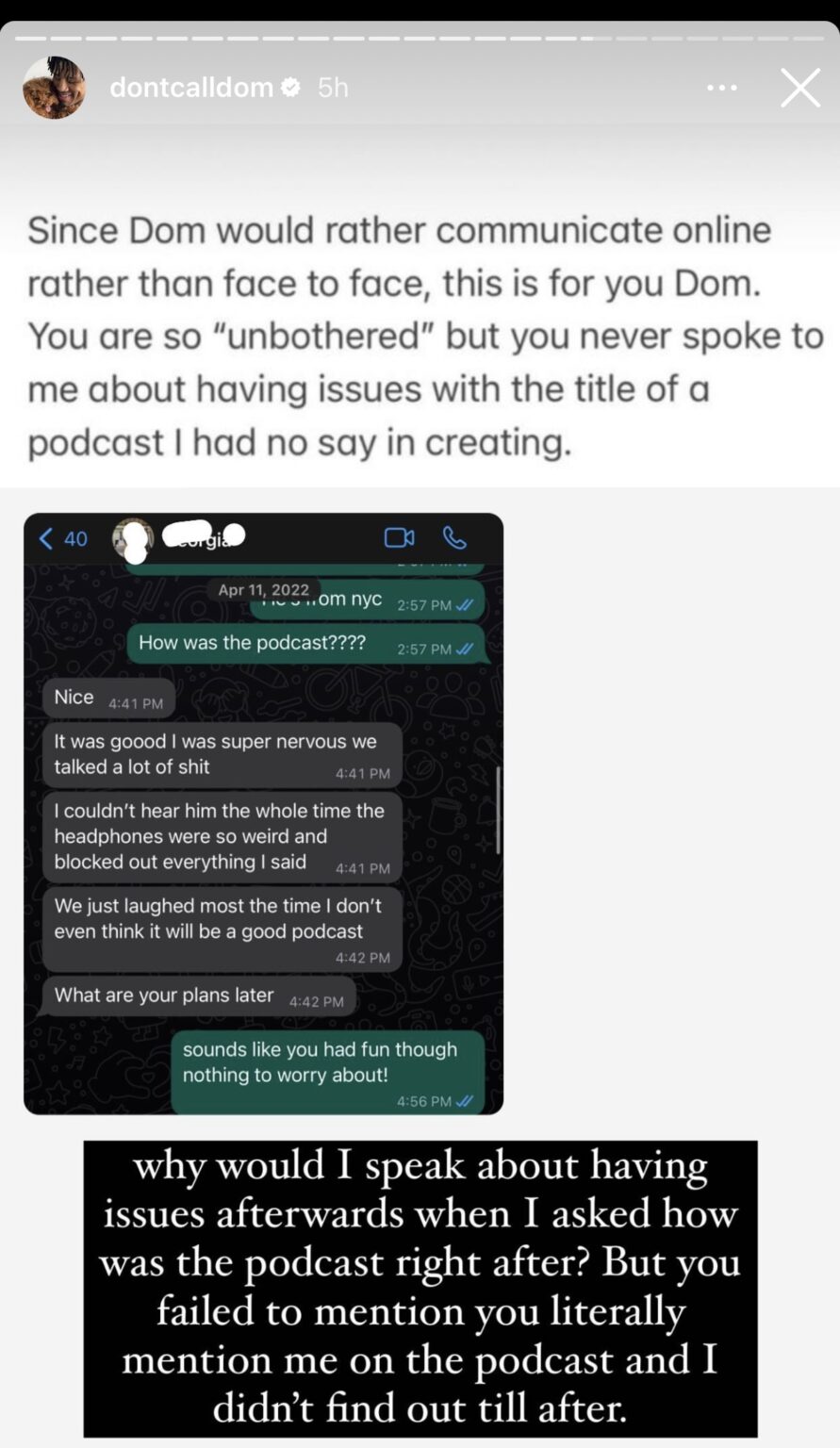 Dom and Georgia Perfect Match Breakup Drama Explained