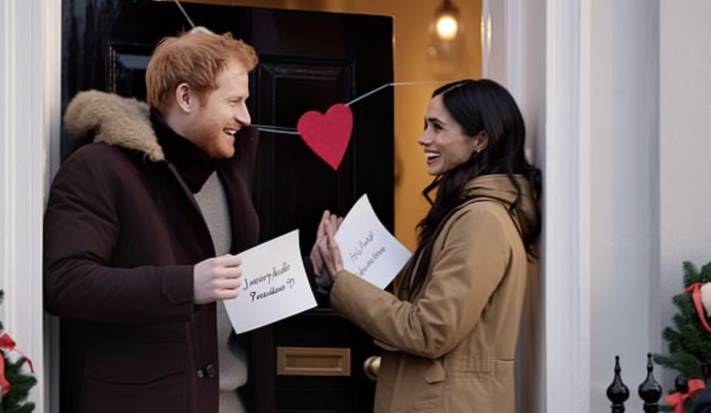 AI Software Meghan and Harry As Rom Coms