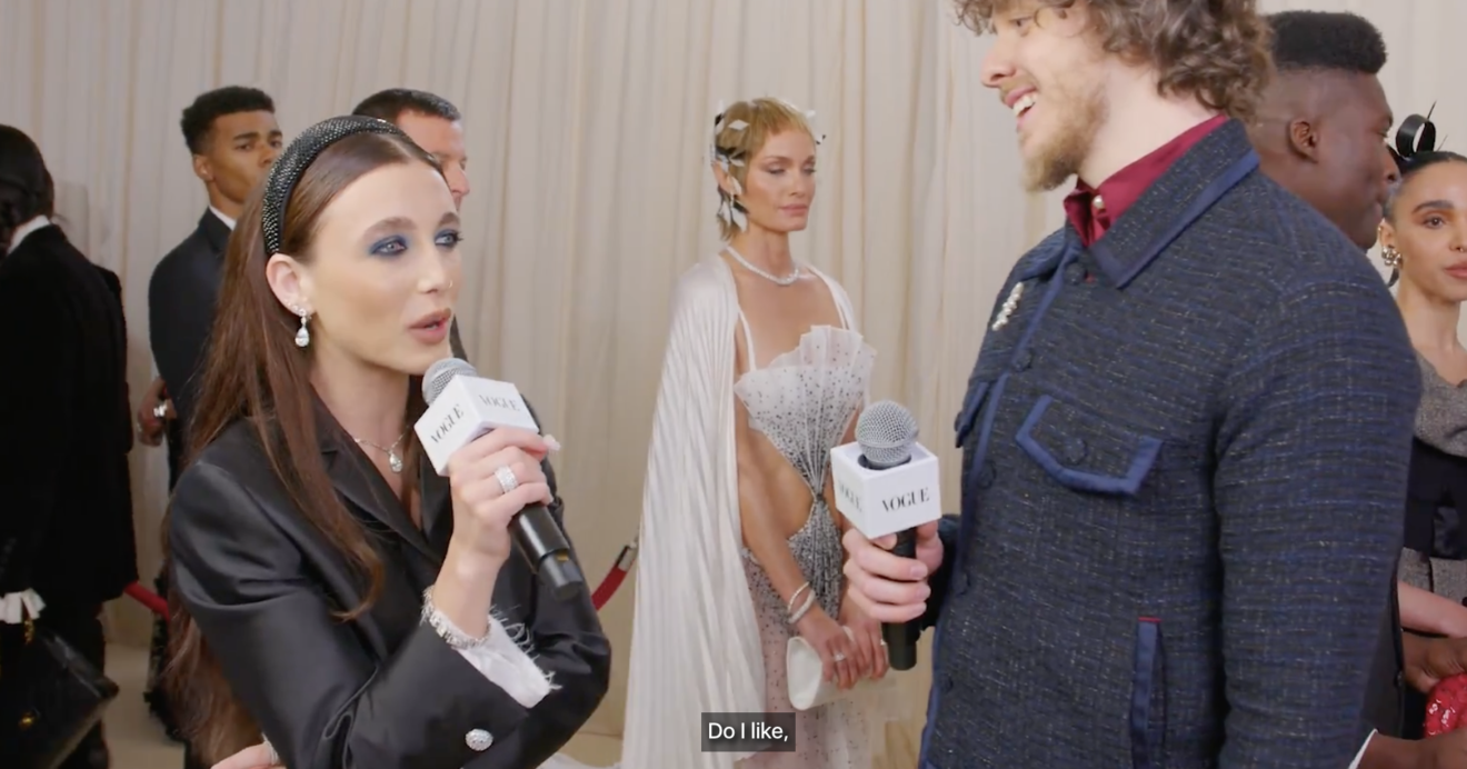 Jack Harlow Met Gala 2023 Interview Emma Chamberlain