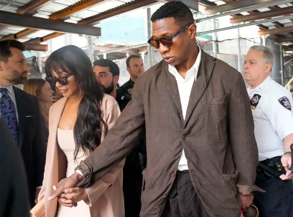 Meagan Good Jonathan Majors Court