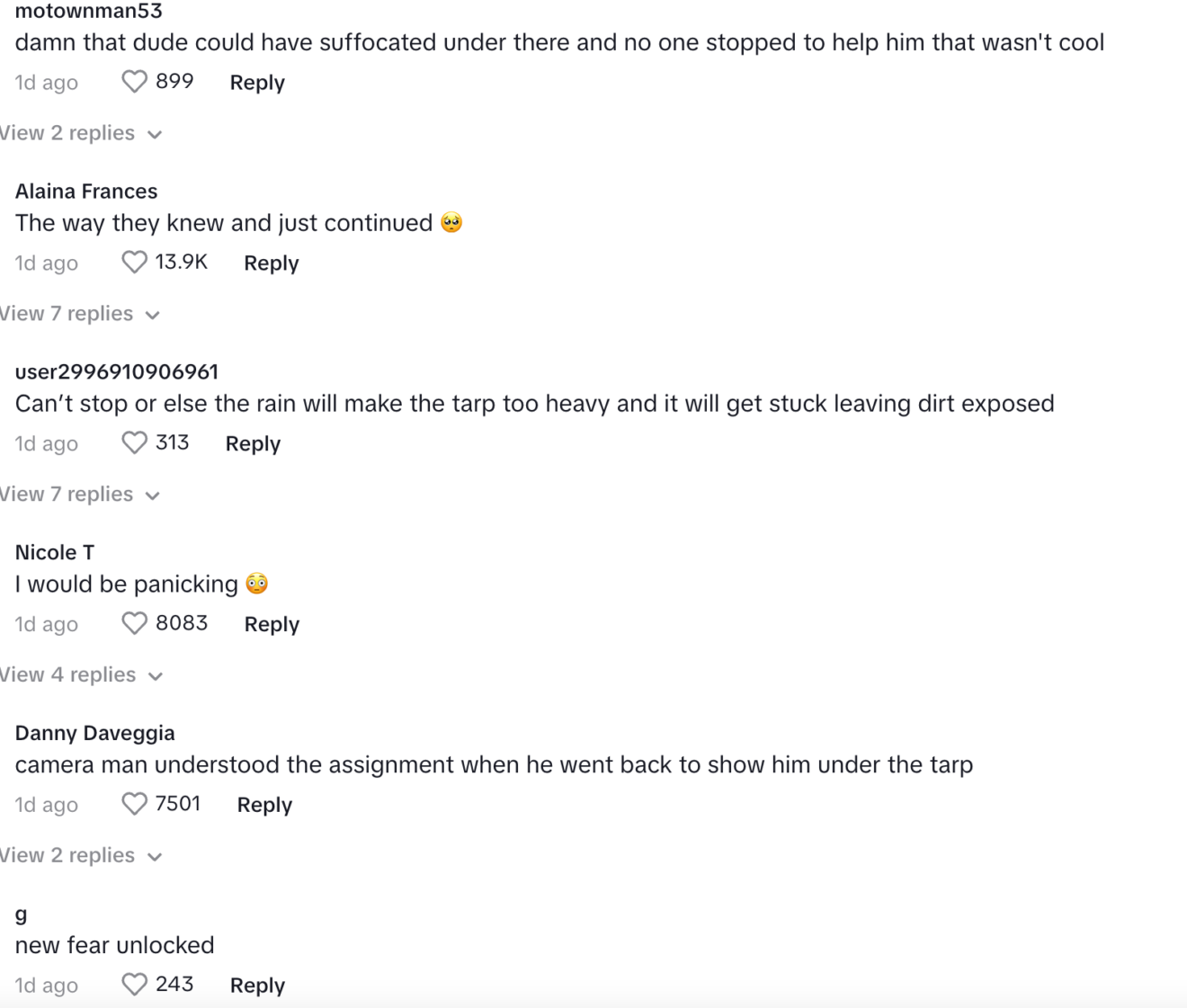 Man Stuck Under Tarp Video Goes Viral Watch