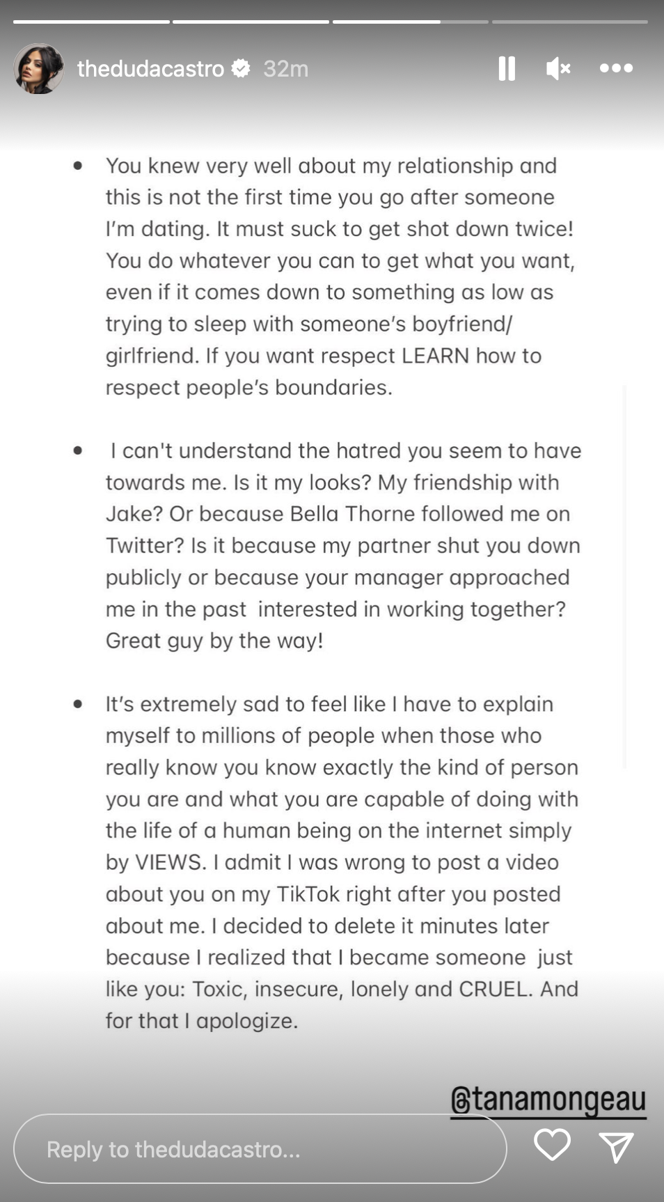 Tana Mongeau Duda Castro Drama Explained