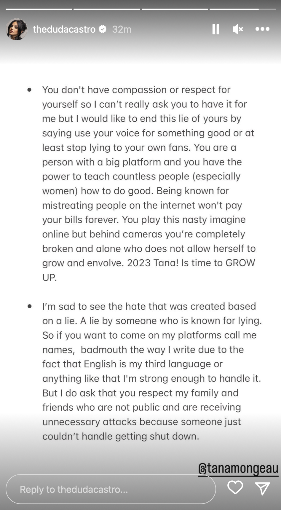 Tana Mongeau Duda Castro Drama Explained
