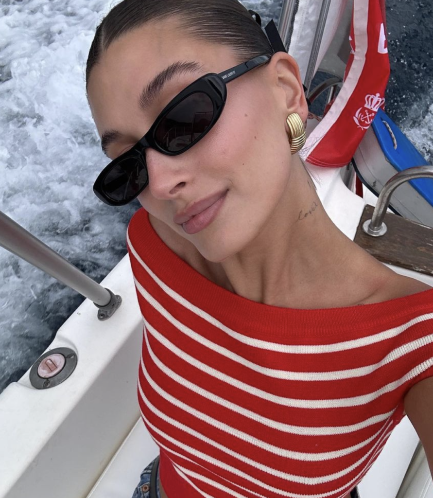 Hailey Bieber Cherry Red Celebrity Style Inspiration