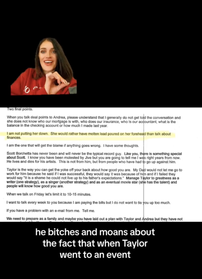 Taylor Swift Dad Email Exposed Leaked