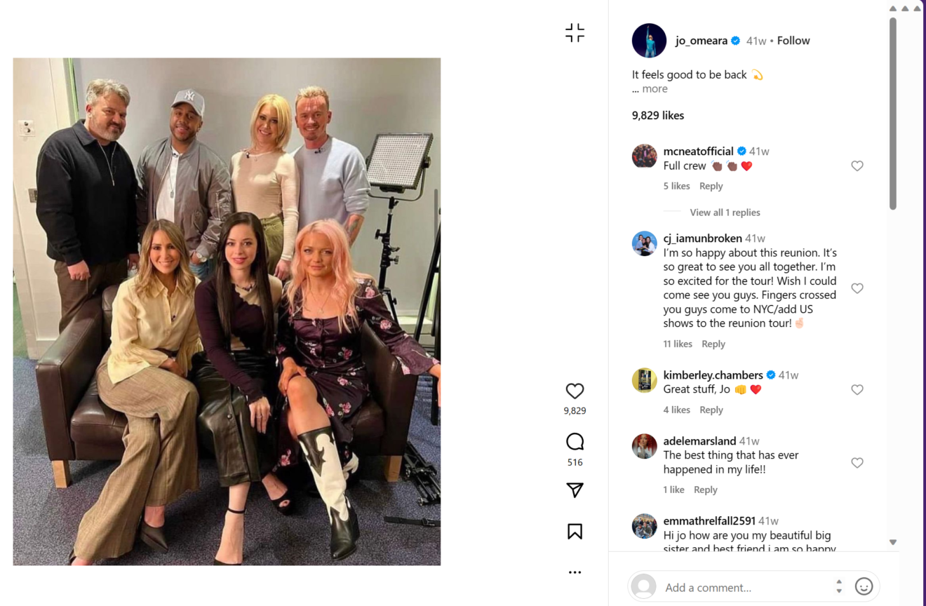 S Club Honours Bandmate During 'Good Times' Tour