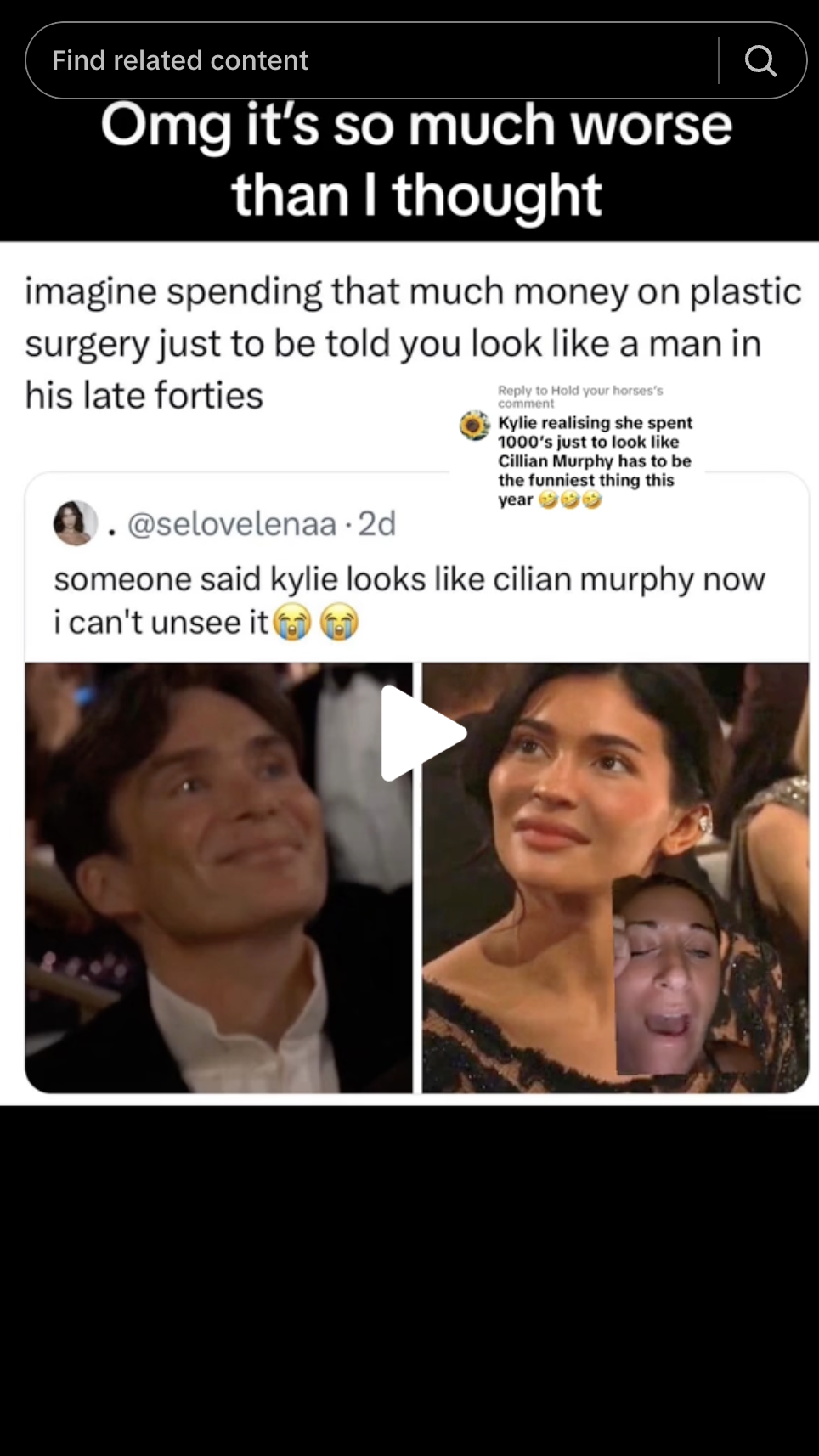 Kylie Jenner Cillian Murphy Look Alike?