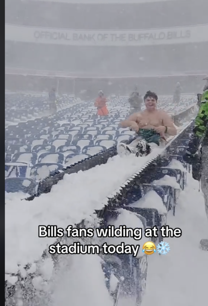 Buffalo Bills Stadium Snow Video Viral