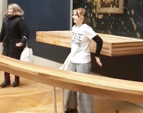 Watch Mona Lisa Painting Soup Vandalized Video