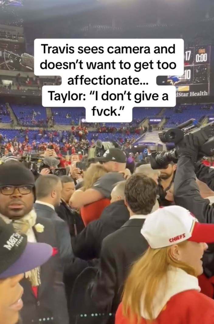 Taylor Swift Travis Kelce Kiss Chiefs Game Win Video