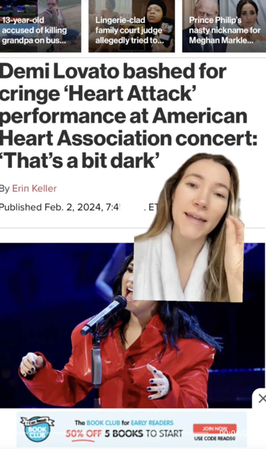 Demi Lovato Heart Attack Cardiovascular Concert Controversy