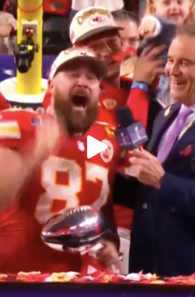 Travis Kelce Super Bowl Speech Taylor Swift Reaction Embarrassed?