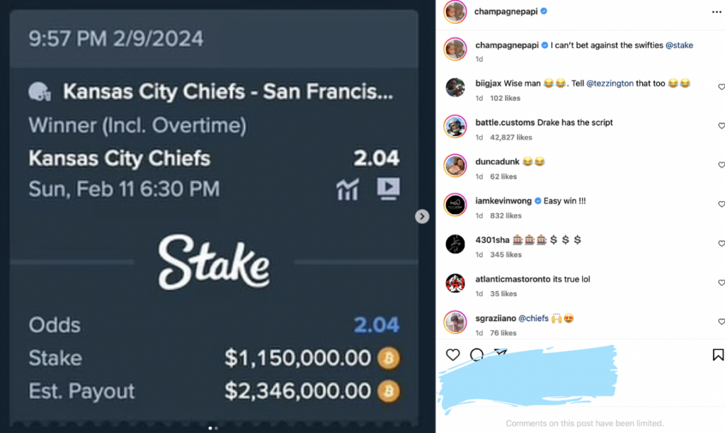 What Is Drake Super Bowl Bet