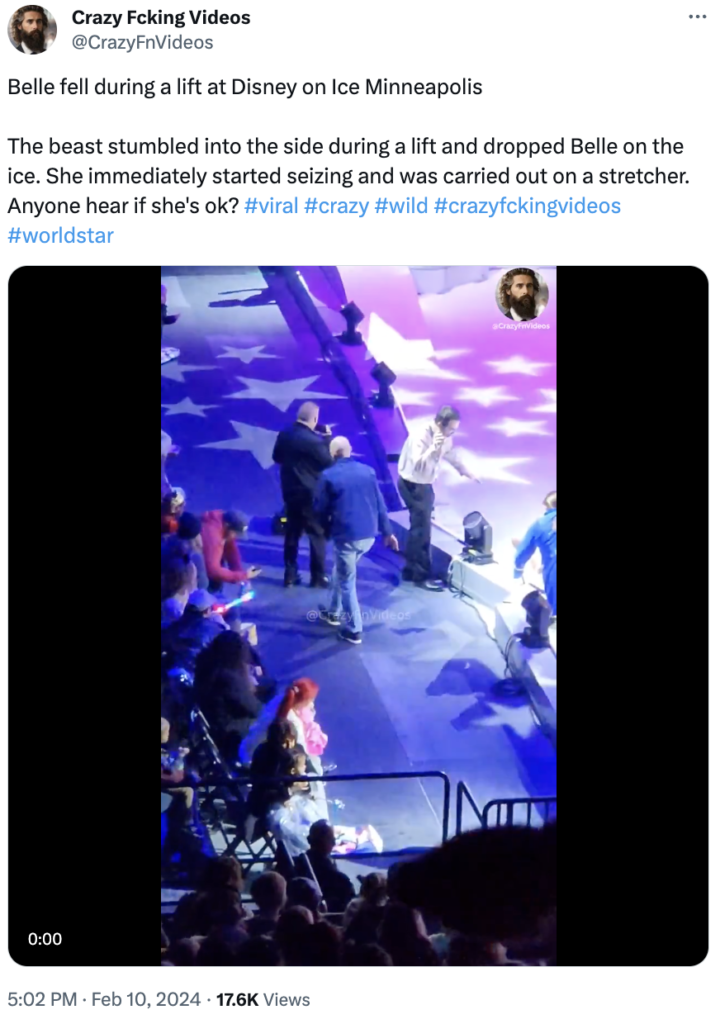 Disney On Ice Injury Minneapolis Video Update