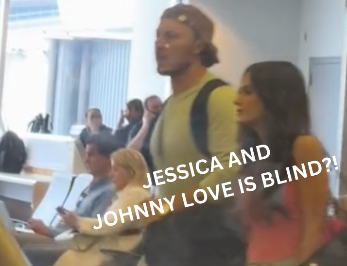 Jessica Love is Blind Johnny Spotted Together At Airport