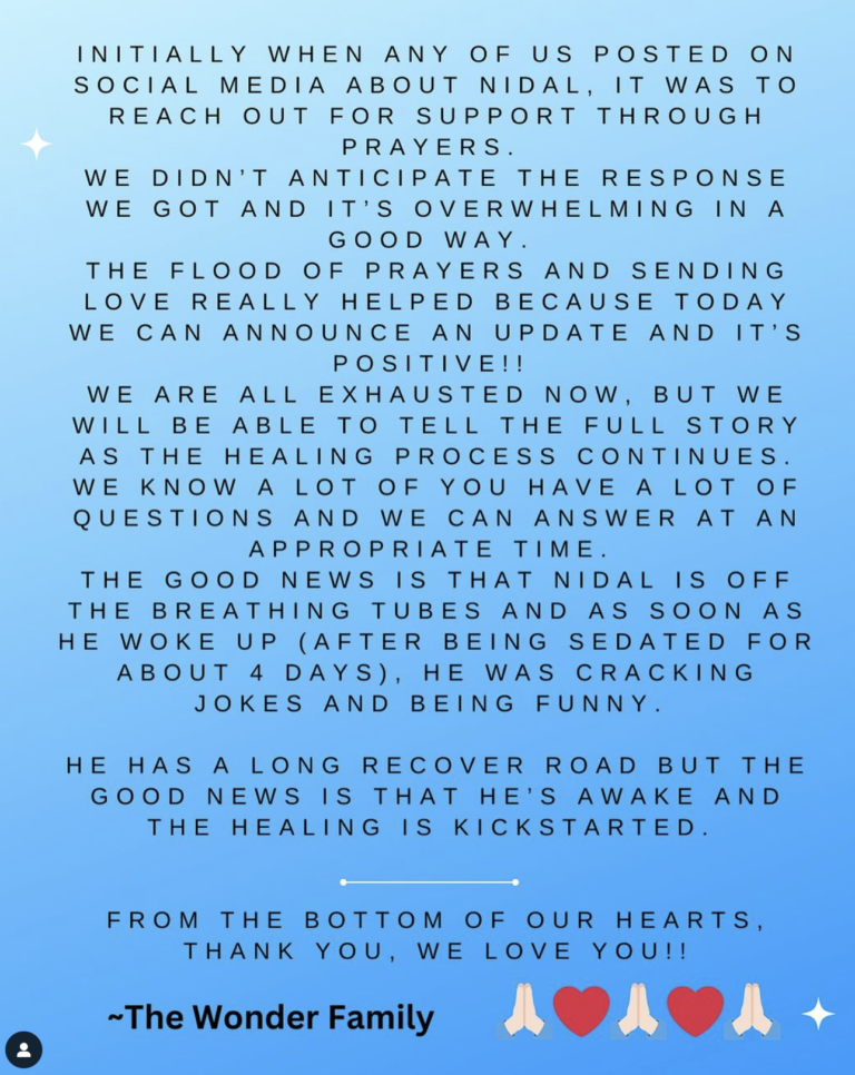 What Happened To Nidal Wonder Accident Photos