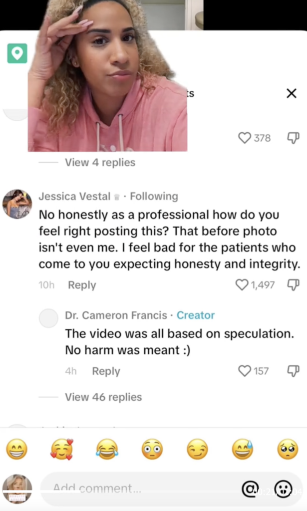 Love is Blind Jessica Vestal Before Surgery