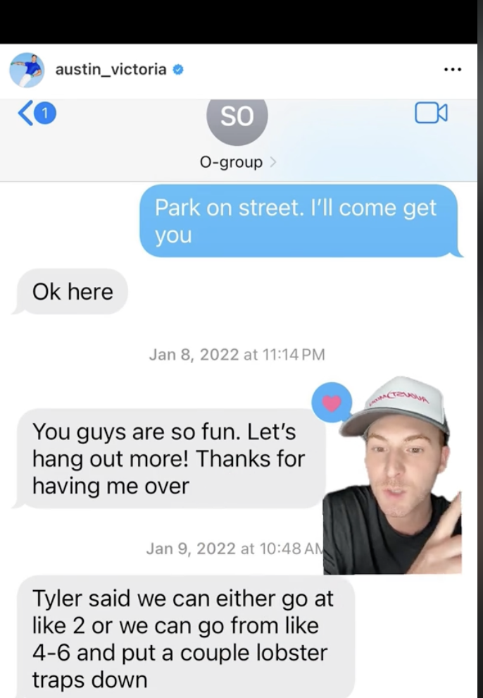 Austin Selling OC Text Message Receipts Revealed