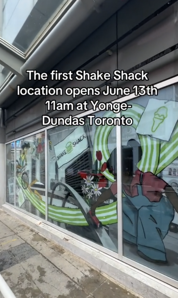 Shake Shack Toronto Opening Menu