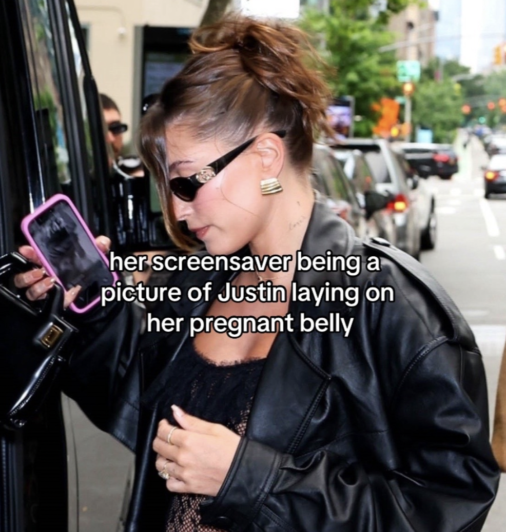 Hailey Bieber Phone Case Screensaver Revealed