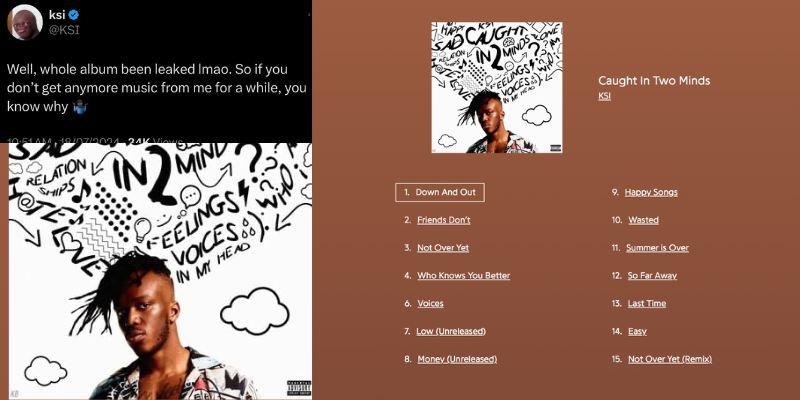 Genius KSI New Album Leak Twitter