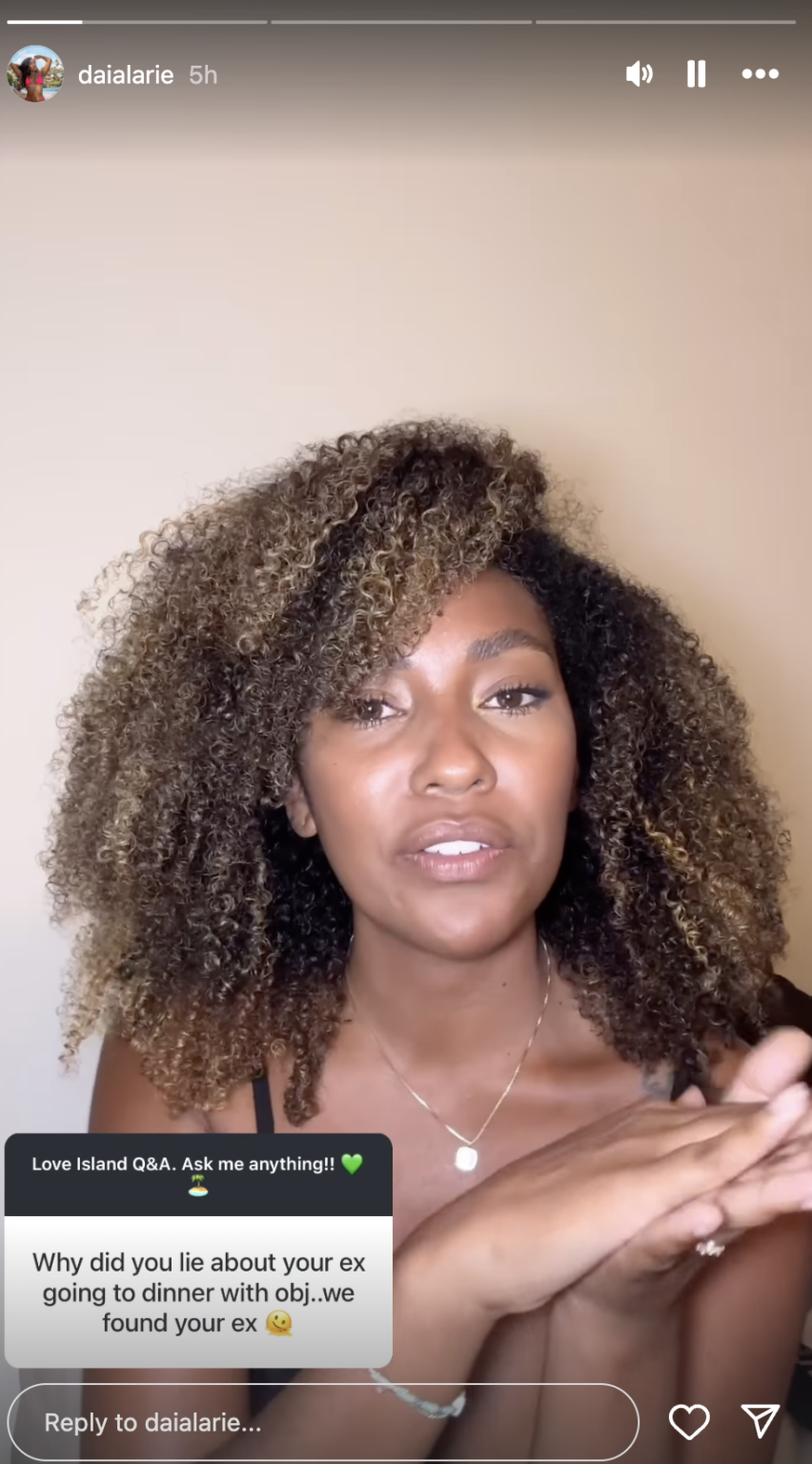 Love Island Daia Ex Boyfriend OBJ Friends Lie Exposed?