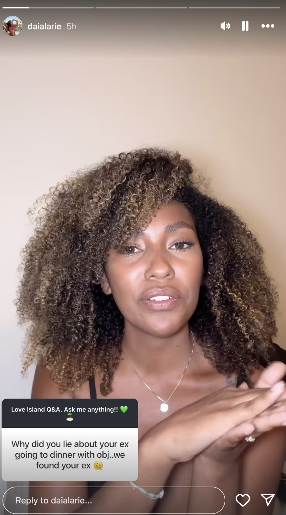 Love Island Daia Ex Boyfriend OBJ Friends Lie Exposed?