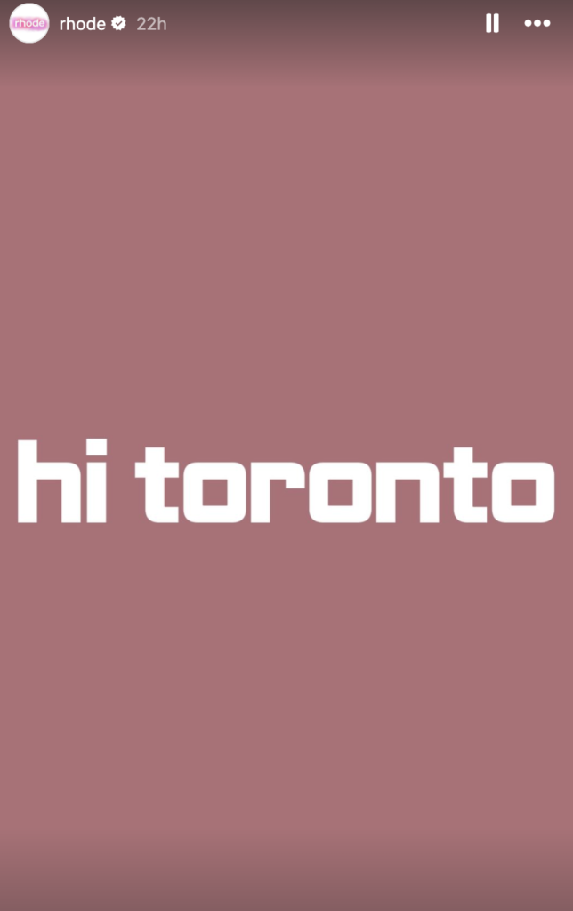 rhode Toronto Booth Pop Up Details