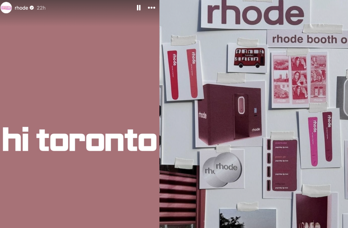 rhode Toronto Booth Pop Up Details