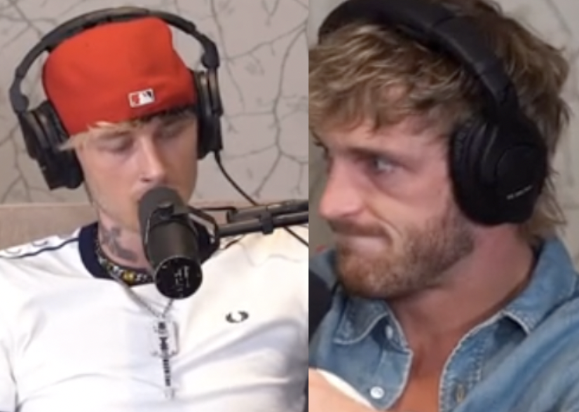 Logan Paul Crying Machine Gun Kelly Interview