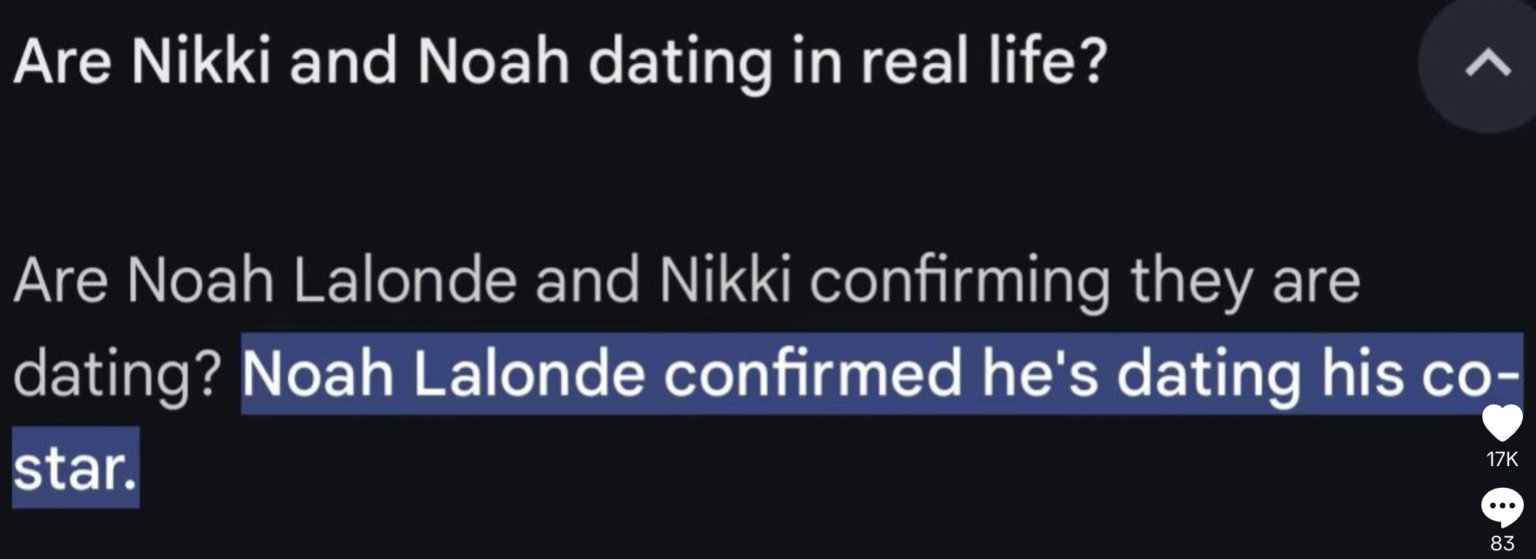 Cole and Jackie Dating In Real Life Confirmed?