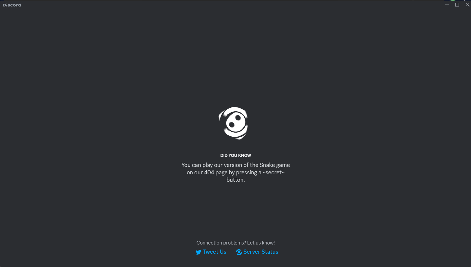 Discord Stuck on Did You Know Screen