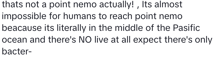 Did Influencer Reach Point Nemo Location Video
