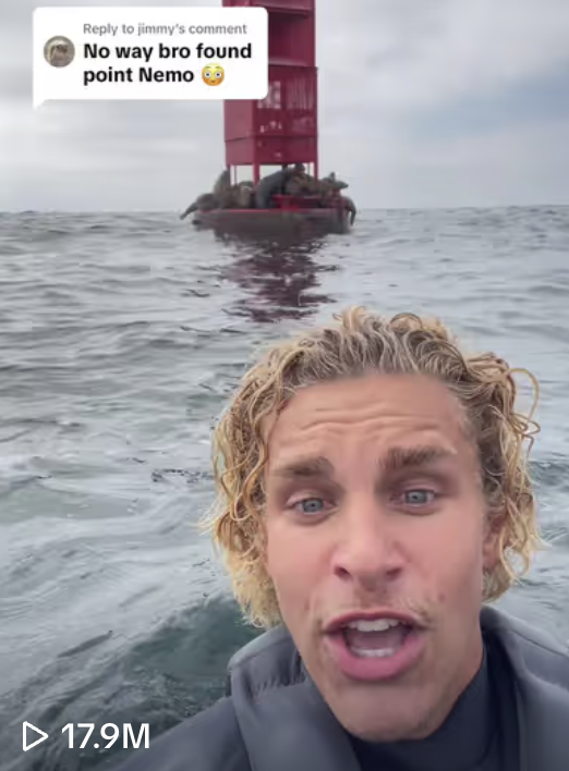 Did Influencer Reach Point Nemo Location Video