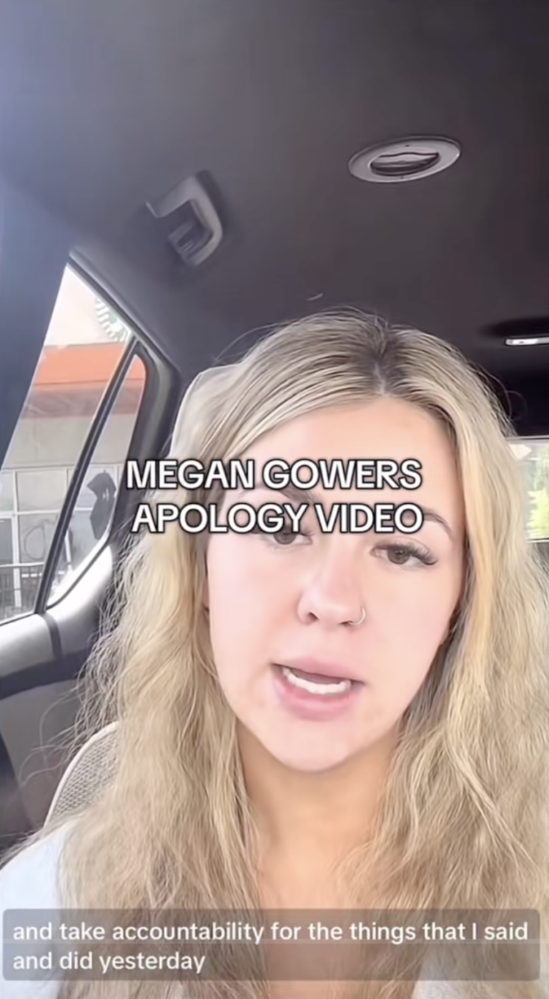 Megan Gower Daughter Live TikTok Apology Video Viral