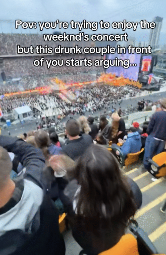 The Weeknd Concert Drunk Couple Video Viral